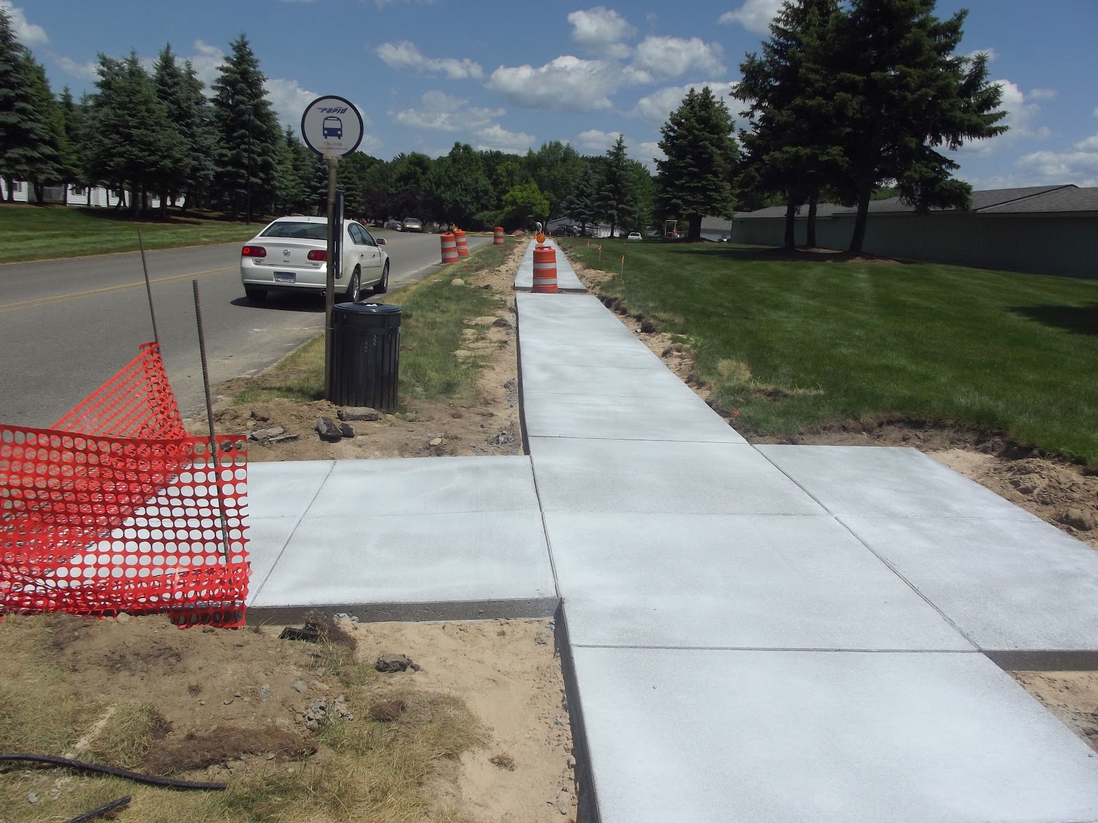Alpine Township Website Companion: Sidewalk Construction along Alpenhorn