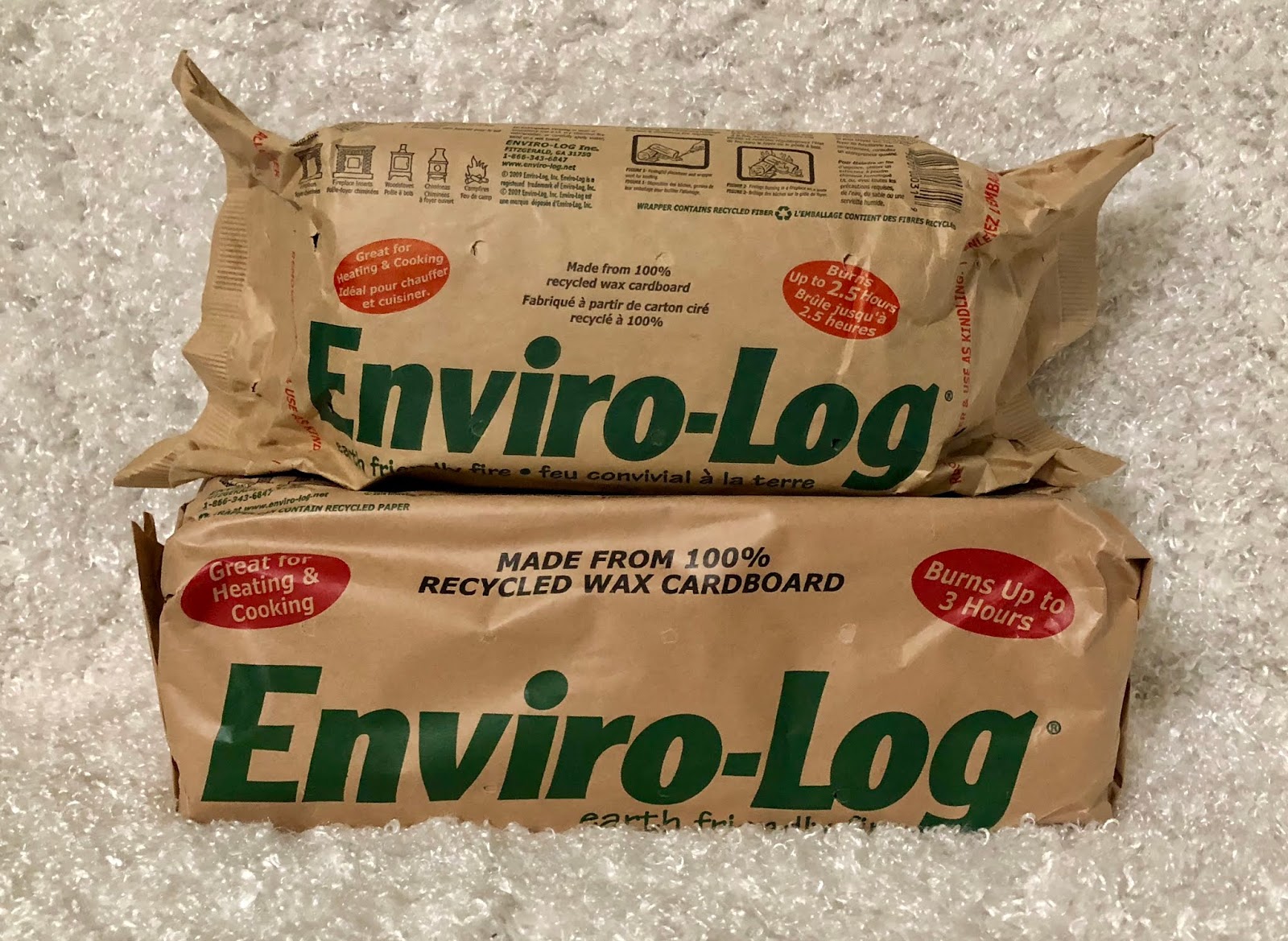 Stacy Talks & Reviews: Enviro-Log - Safe & Easy fires every time!