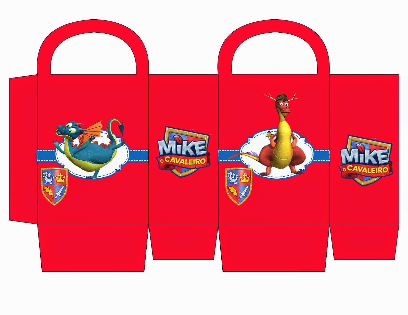 Mike Knight in Red: Free Printable Candy Paper Bag. - Oh My Fiesta! in ...