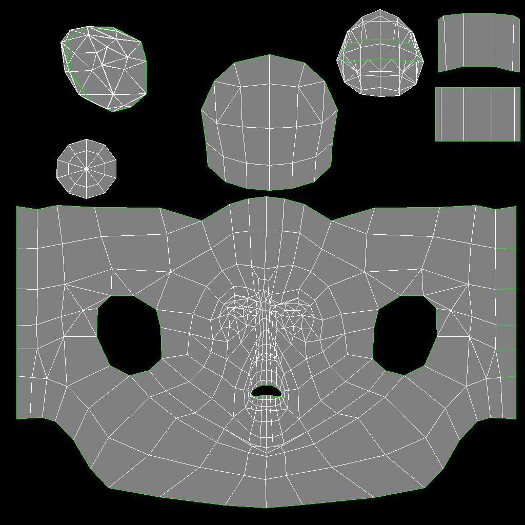Liam-Roberts-DD1133: Zombie Head Unwrap -Second Attempt at Uv ...
