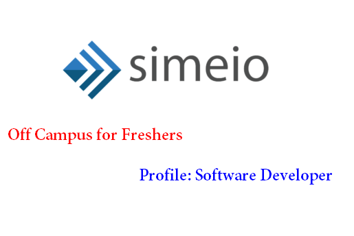 Simeio Solutions Off Campus for Freshers as Software Developer ...
