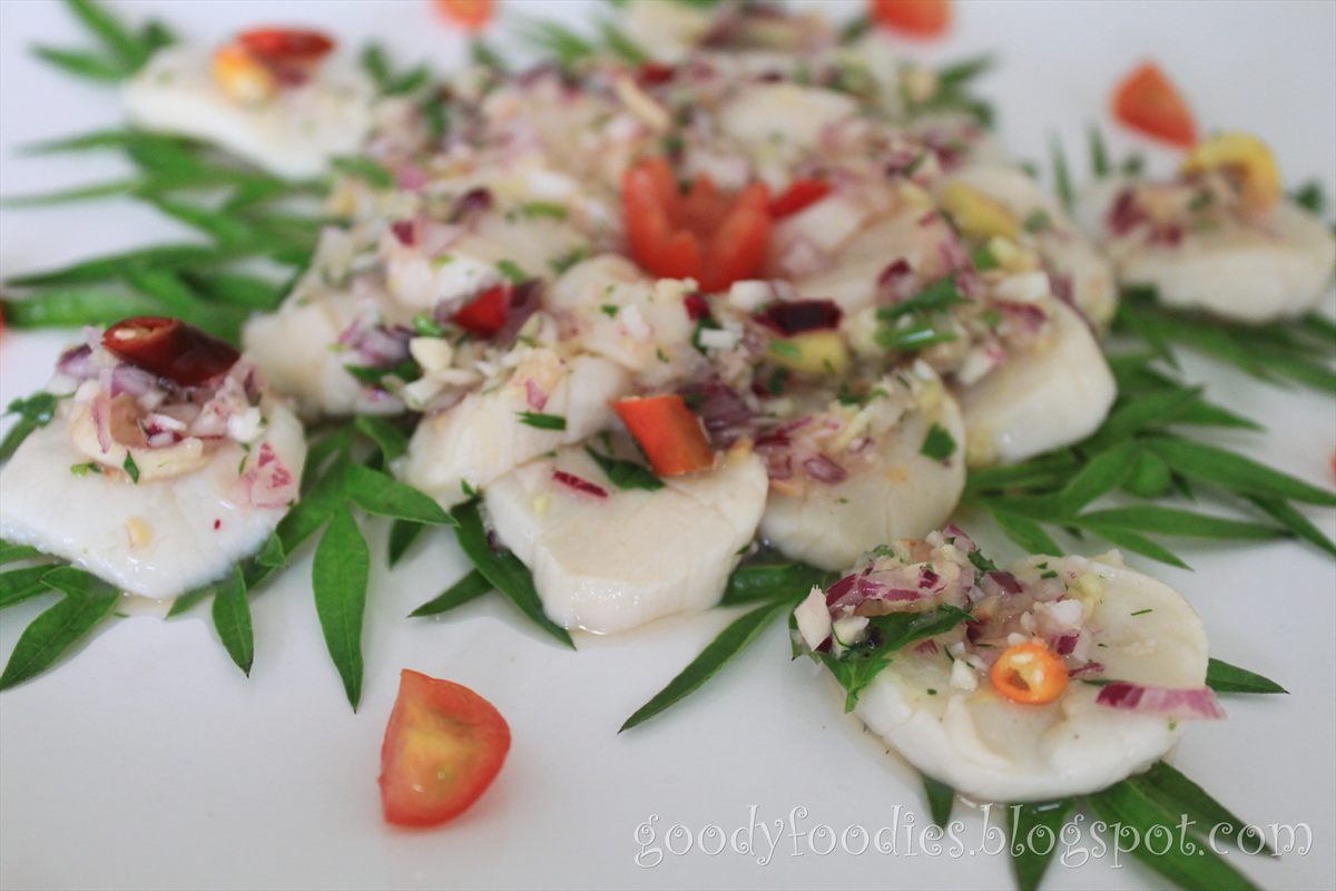 GoodyFoodies: Recipe: Sarawak Umai scallops