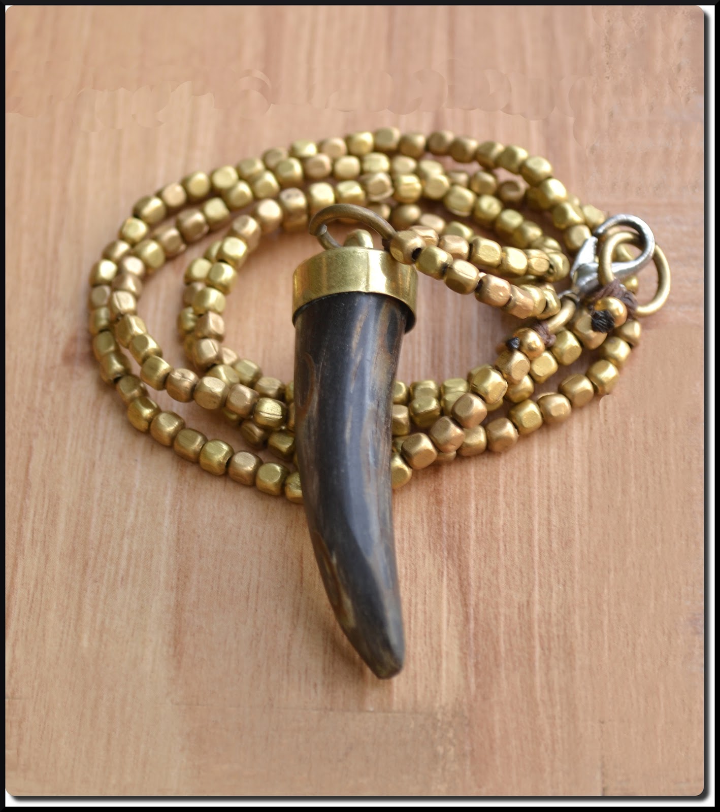 How I Wear MY PEACE of jewelry - Tribal Horn Pendant
