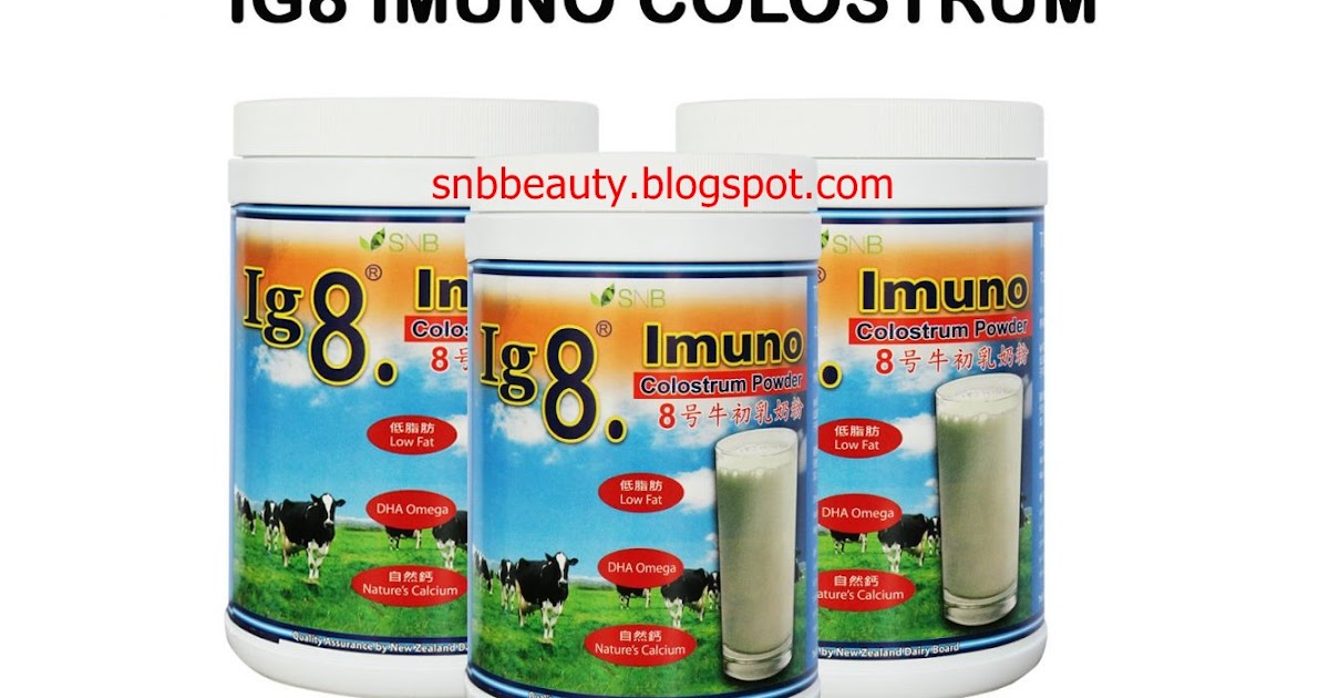 SNB Beauty 健而美 脱变·健康美丽人生: IG8 牛初乳