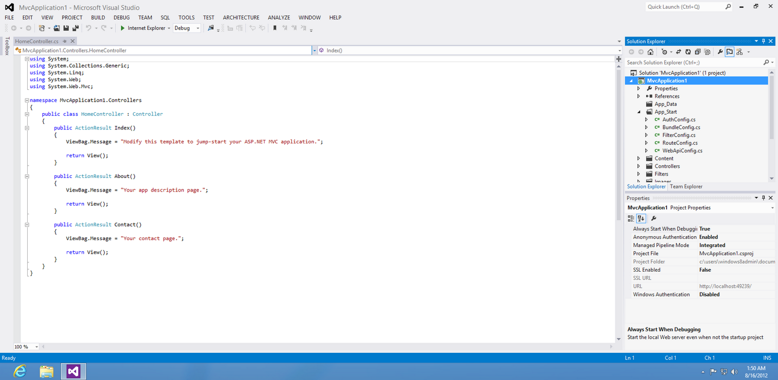 Living and breathing the world of Microsoft: Visual Studio 2012 RTM--No ...