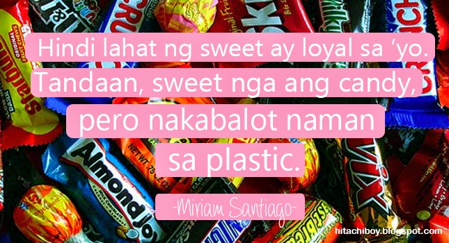 Tagalog: Candy ~ HI- TA- CHI- BOY (Himantayon, Tabian, Chismoso)