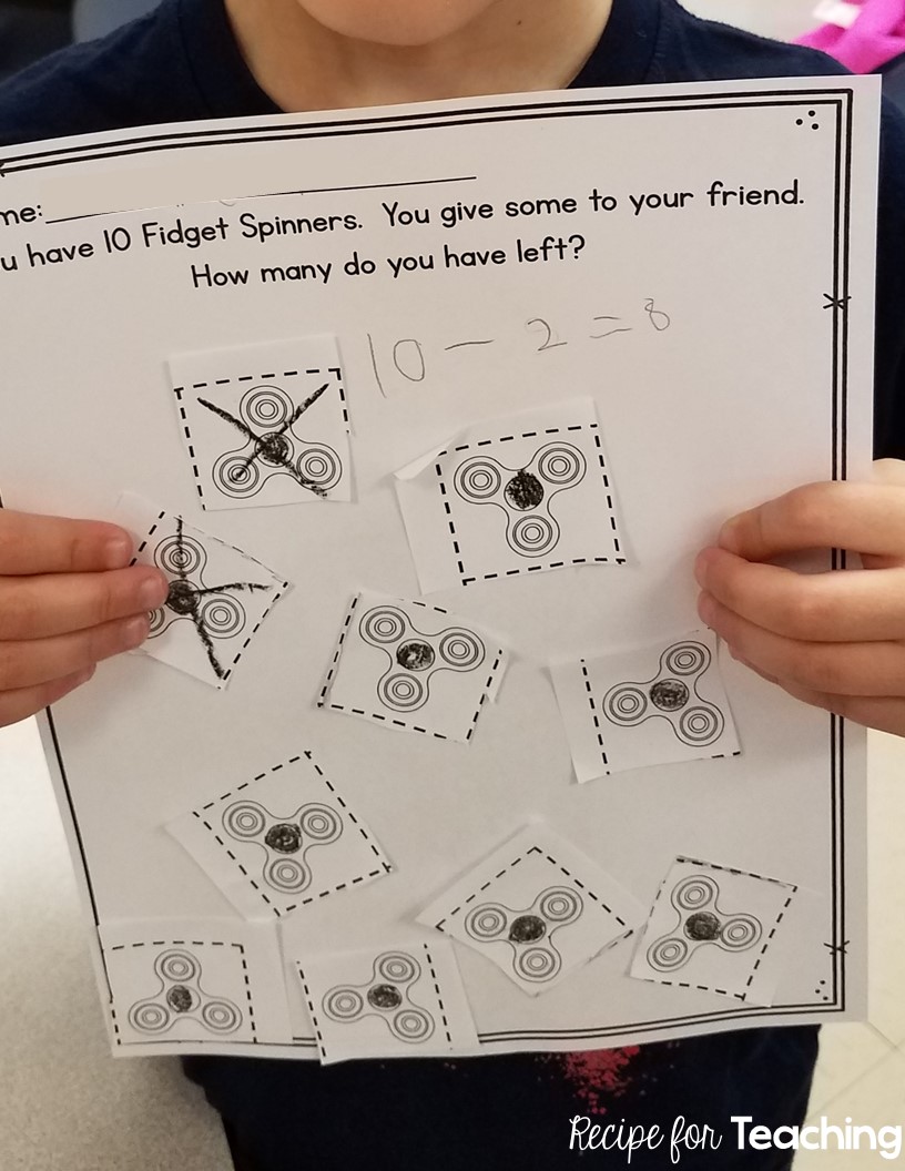 Fidget Spinner Subtraction - Recipe for Teaching