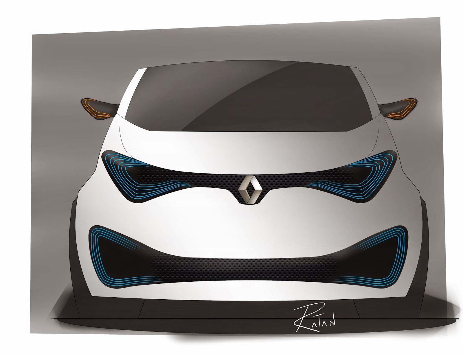 RATANDESIGNZ: Renault Urban Car Concept Front View