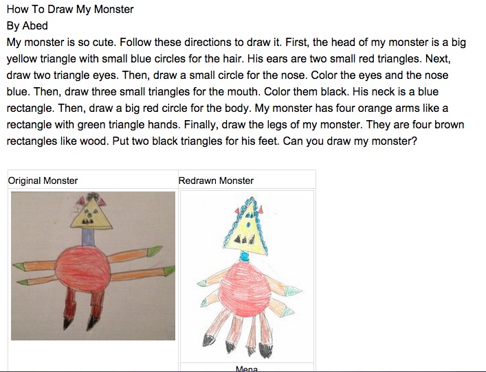 That One Great Idea!: The Monster Project: Collaborative Descriptive ...