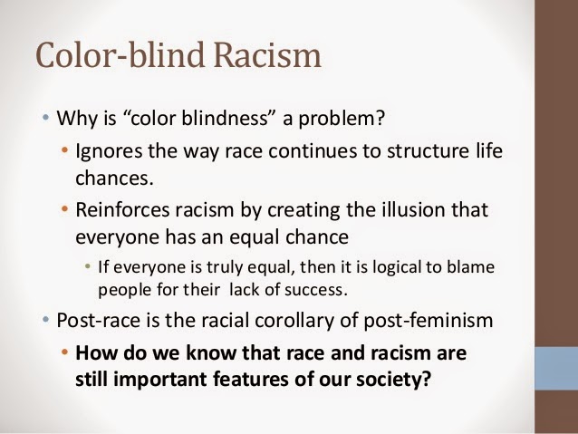 English 475: Colorblind racism?