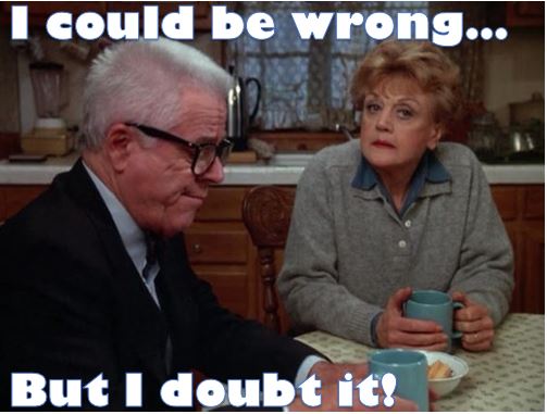 80s Throwback Party Radio: MURDER SHE WROTE MEMES