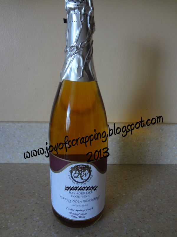 The Joy of Scrapping: 50th Birthday Party with glass etching