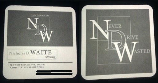 'Creative' DUI Attorney Business Cards