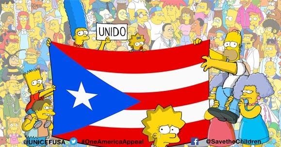 PROMOBOOM!!!: LOS SIMPSON HACEN UN LLAMADO PARA AYUDAR A PUERTO RICO