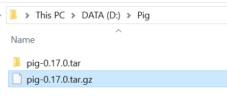 TALK GRID (Cloud Trainer): Pig installation on Windows 10