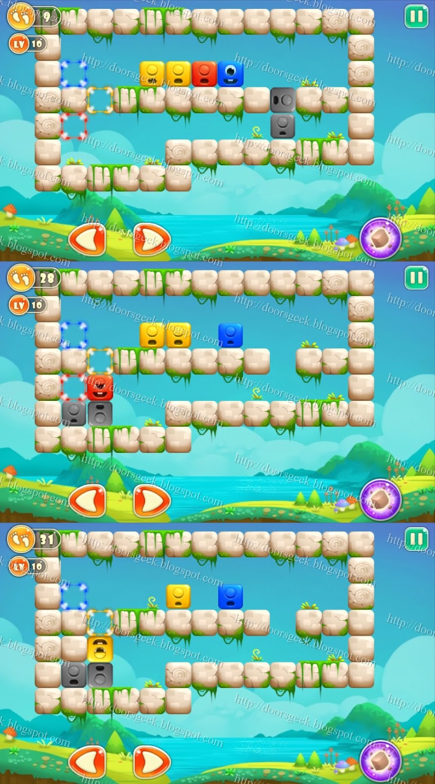 Block Mania [World 1] Level 10 ~ Doors Geek