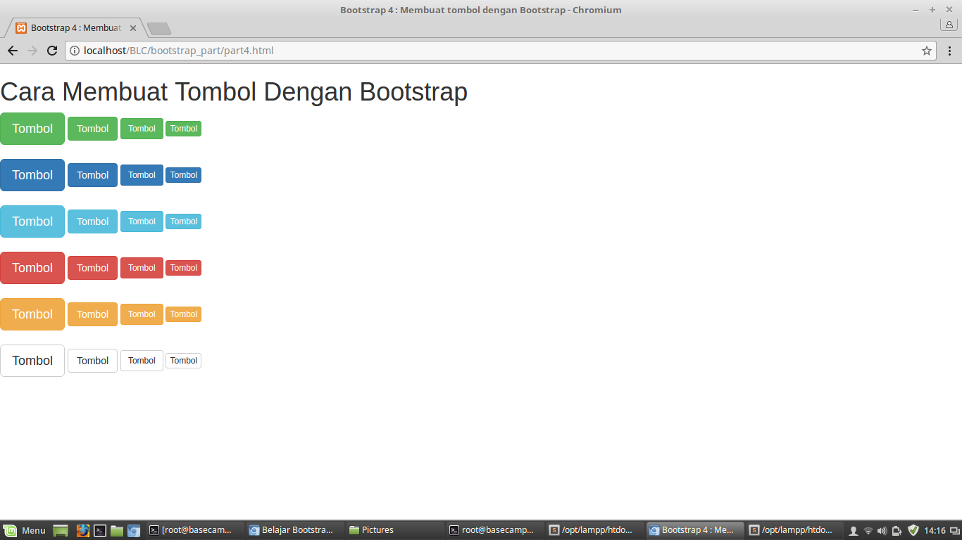 CARA MEMBUAT TOMBOL DENGAN BOOTSTRAP (BOOTSTRAP PART4) - IPINBOYS BLOG