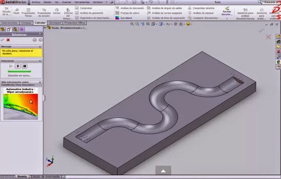 Simulation of fluid in Solidworks (FloXpress) - SolidWorks Share