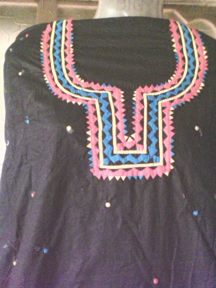 Sindhi Culture and sindhi dress: Sindhi Embroidery Neck Designs