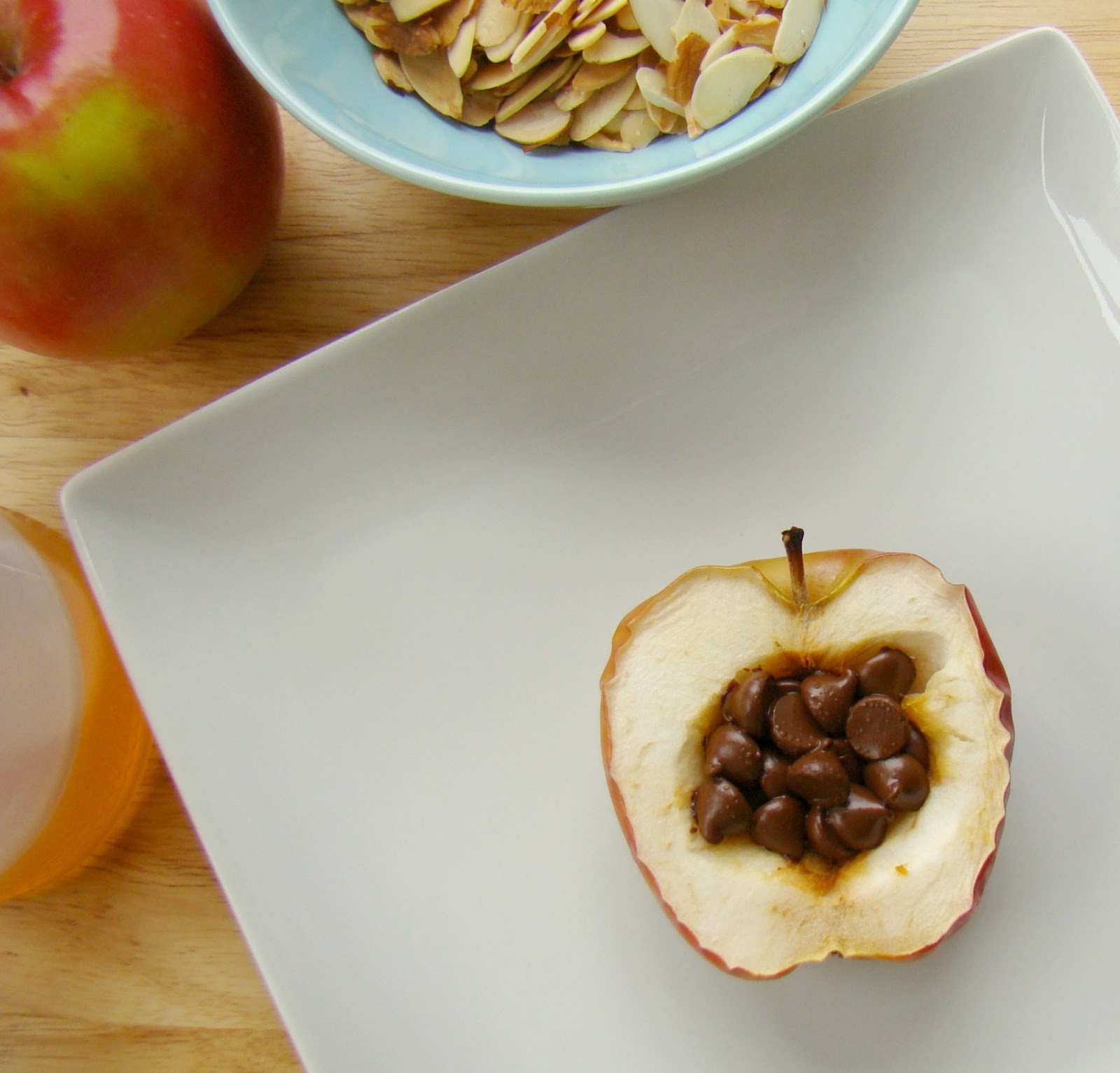 Toasted almond baked apple
