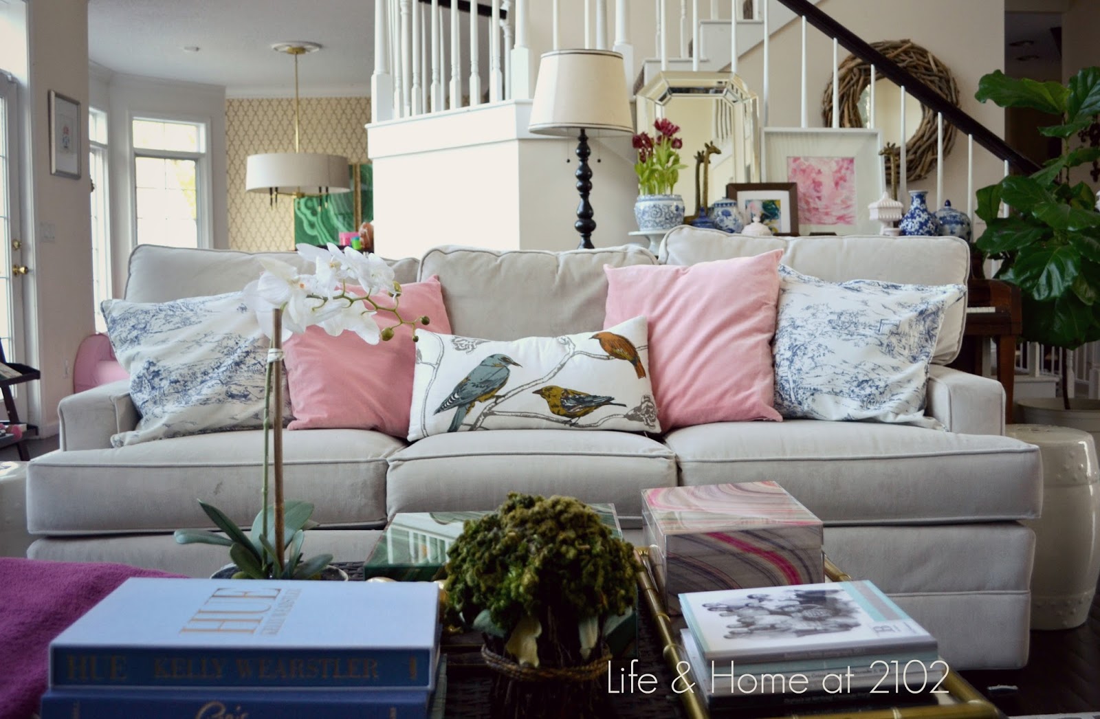 Life & Home at 2102: Seeing Pink and Blue for Spring