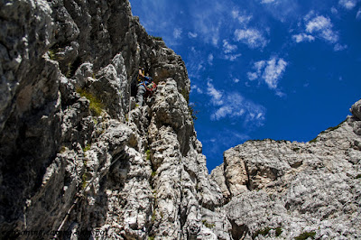 Canyoning - Caving: Via Ferrata Ettore Bovero/Col Rosa, Cortina, Dolomites