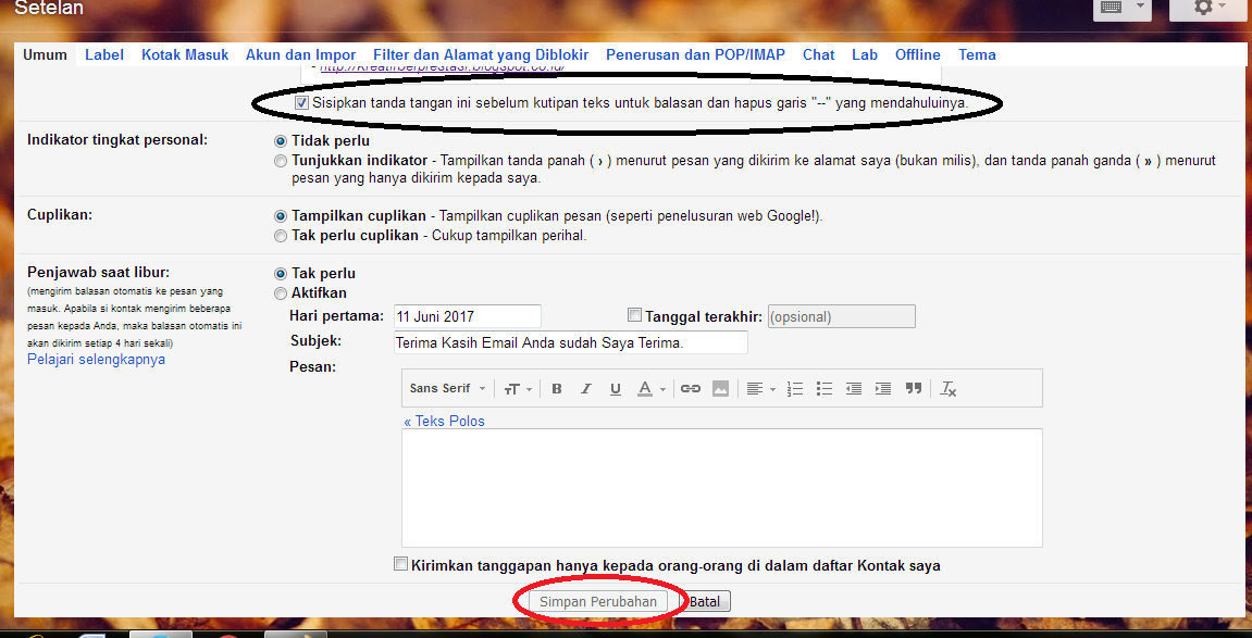 EMAIL : CARA MEMBUAT SIGNATURE PADA EMAIL