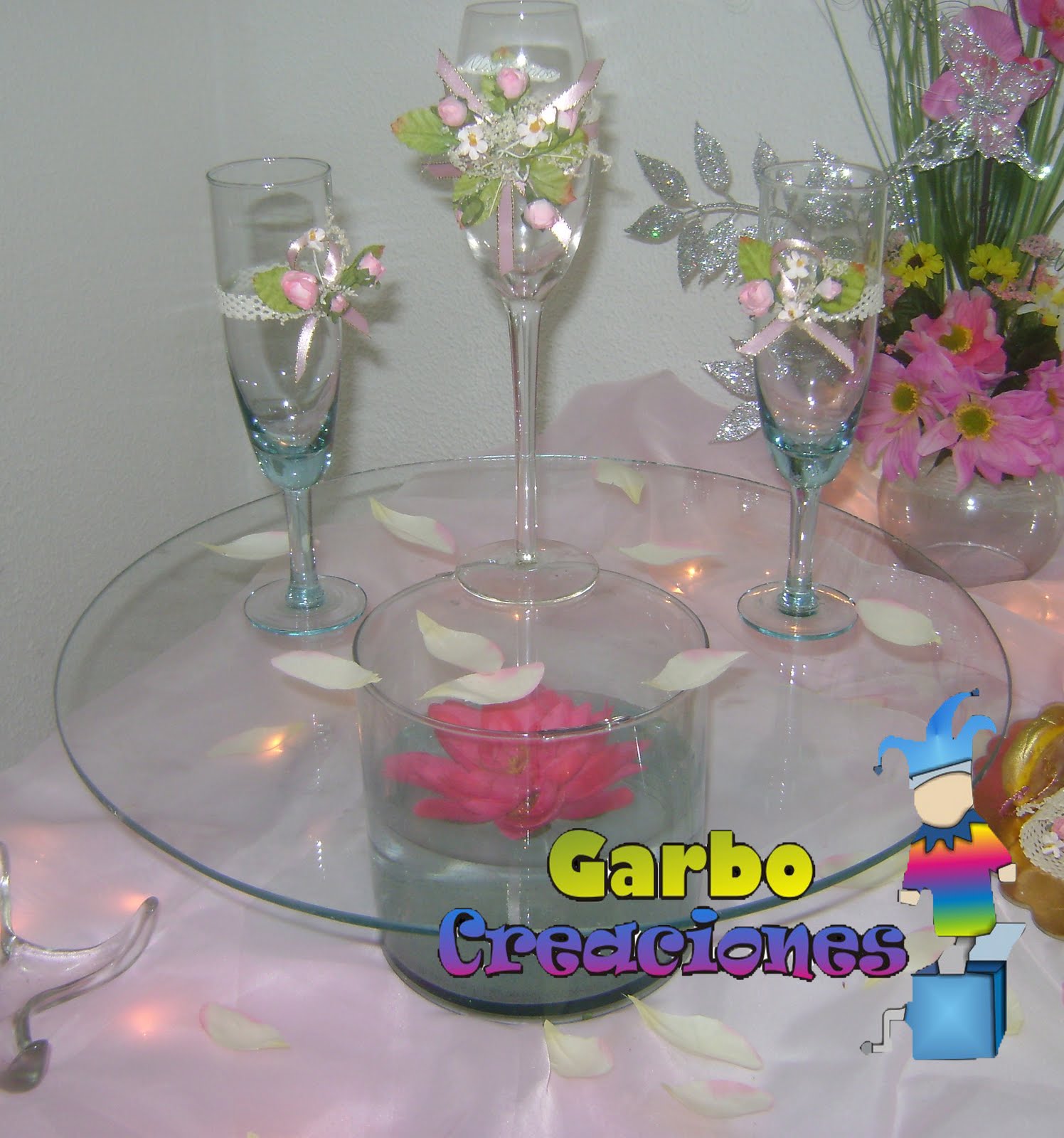 Garbo Creaciones: Copas Decoradas