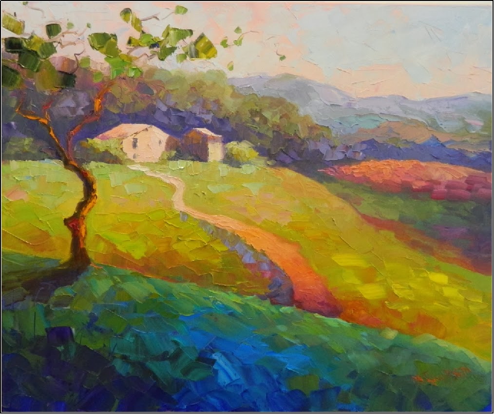 Paint Dance: "Springtime in Umbria", 20x24, oil on wrapped canvas ...