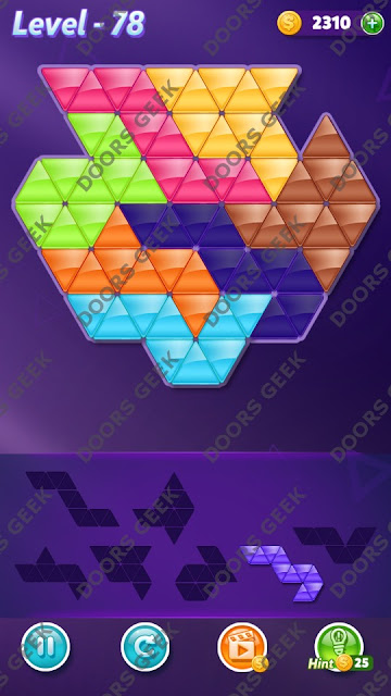 Block! Triangle Puzzle 7 Mania Level 78 Solution ~ Doors Geek