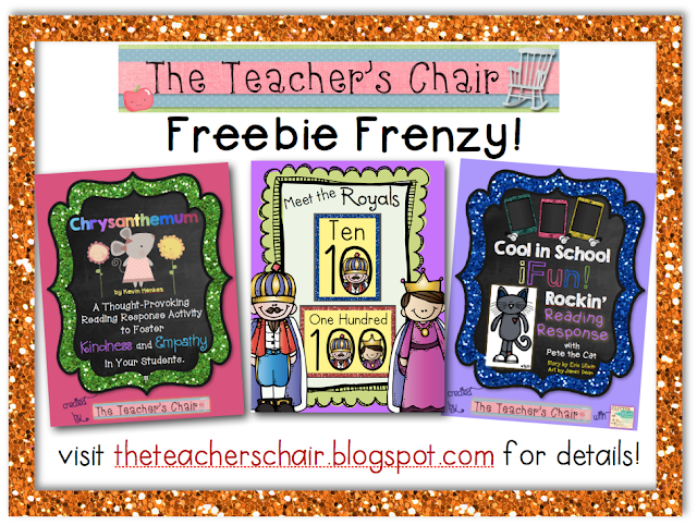 The Teacher's Chair: I'm Back...and with a Frenzy of Freebies!