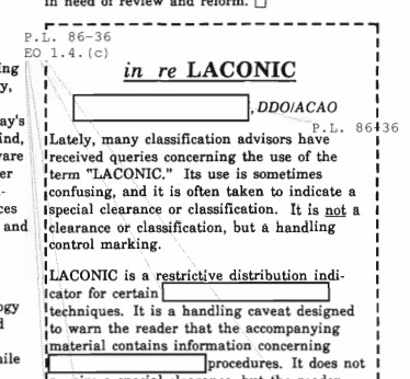 Electrospaces.net: From BULLRUN to NOCON and LACONIC