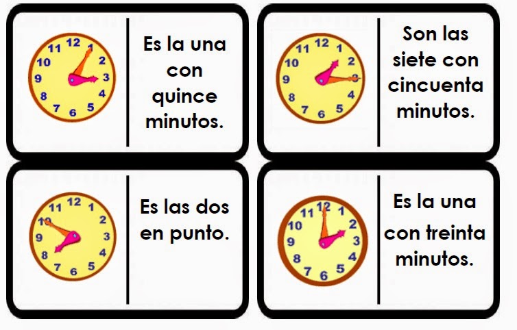 MATERIALES COMPARTIDOS: DOMINO DE HORAS