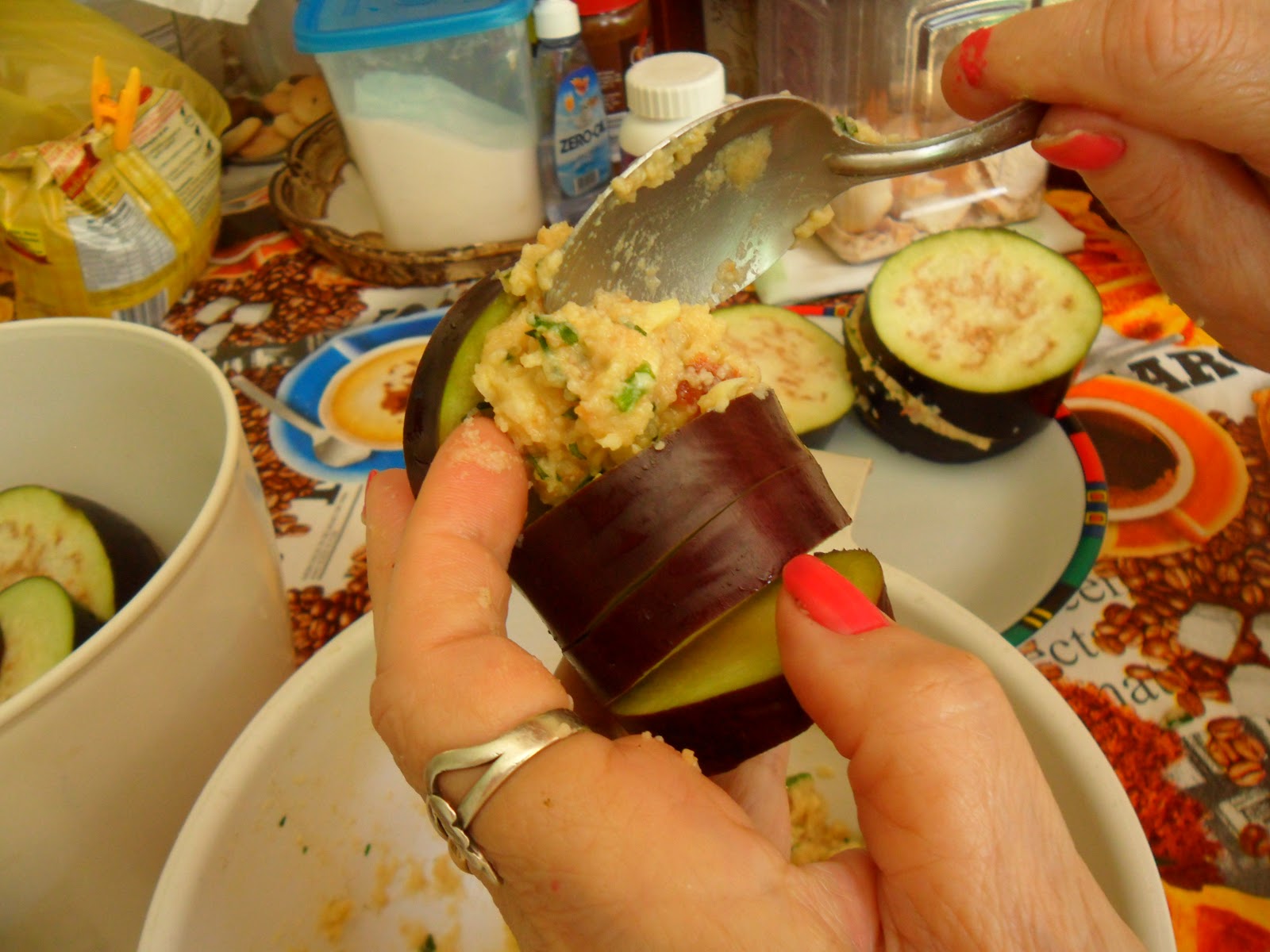 Mulignana 'Mbuttunata ( Berinjelas Recheadas a Moda Cilentana)