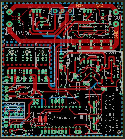 Linear lab power supply
