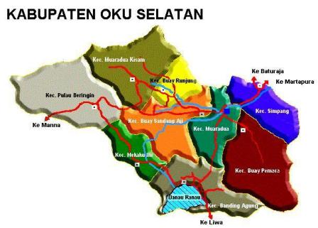 Pesona OKU Selatan: Letak geografis dan topografi OKU Selatan