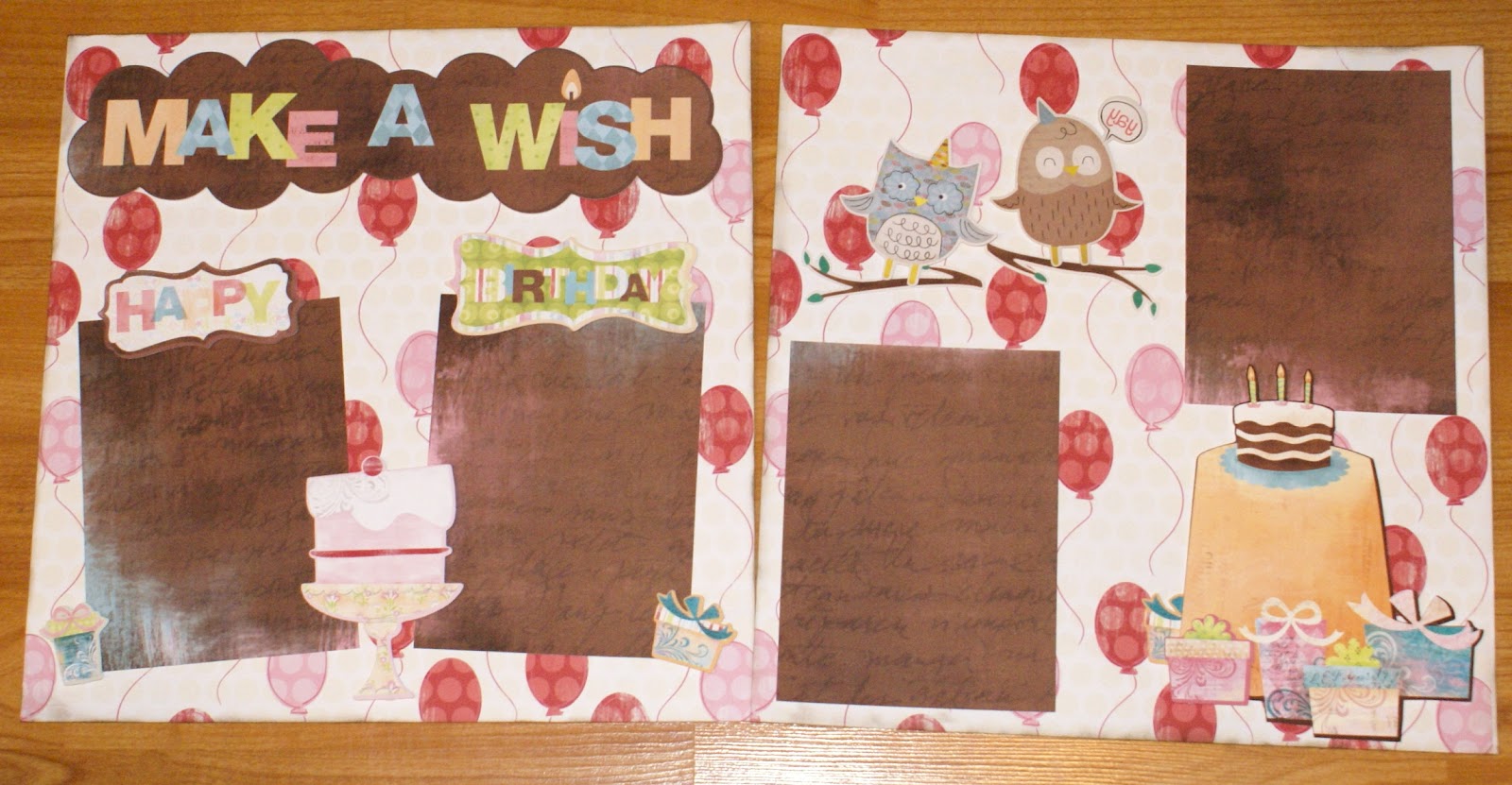 Lena's Crafts: Birthday Layouts Using the Cricut Imagine