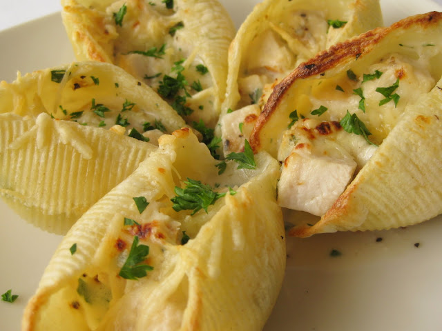 Everyday Food: Stuffed Chicken Alfredo Shells