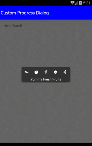 Android Custom Progress Dialog - vlemon
