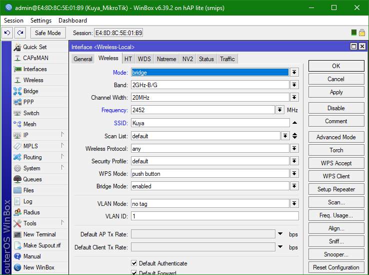 Konfigurasi Hotspot dan Bridge di Mikrotik melalui WinBox - Hzed Notes