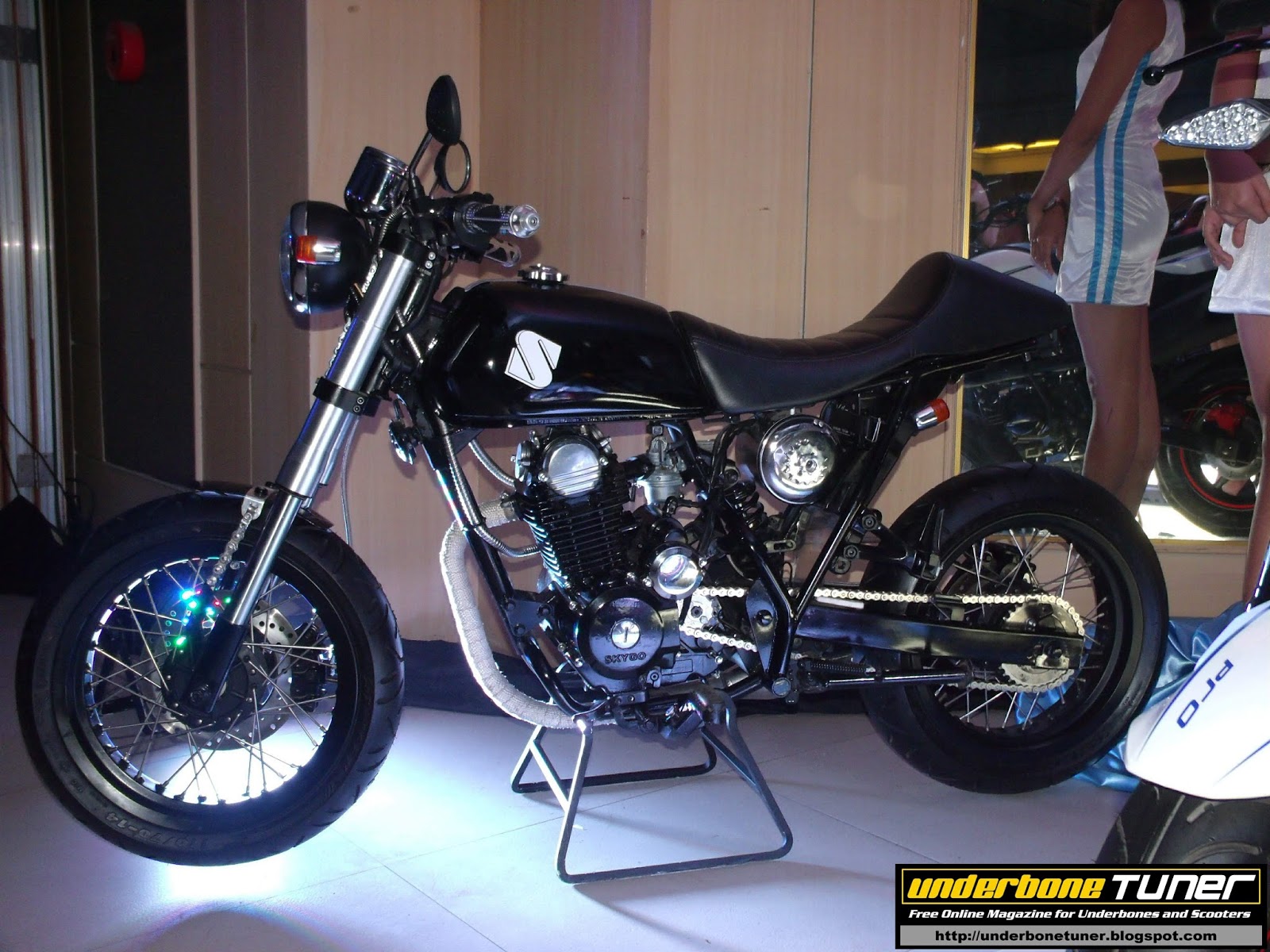 underbone tuner: Modified Bikes: The Skygo Pony Cafe Racer