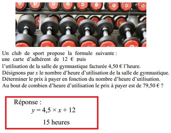 QCM-CONCOURS-GRATUITS: Exercice de mathématique - le club de sport ...