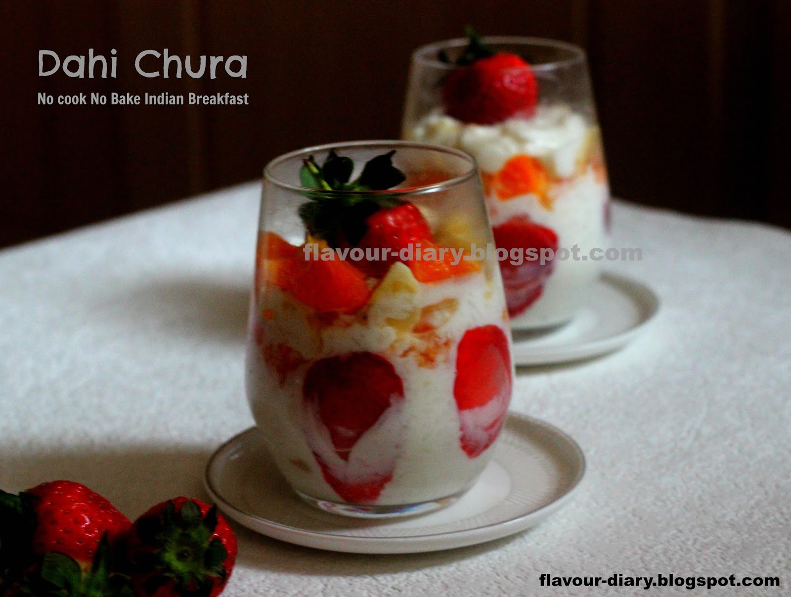 Flavour Diary: Dahi Choora/chura | Desi Parfait | Bihari Cuisine ...