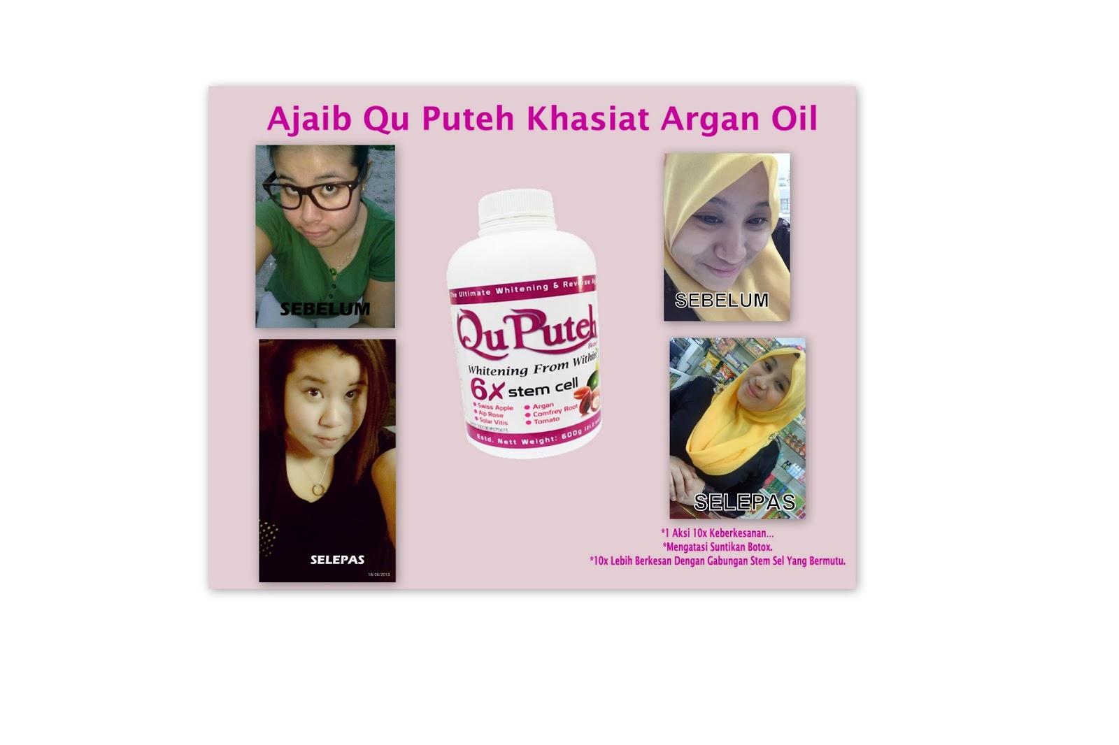 AJAIB QU PUTEH KHASIAT ARGAN OIL- Pencerahan Kulit serta Perawatan ...