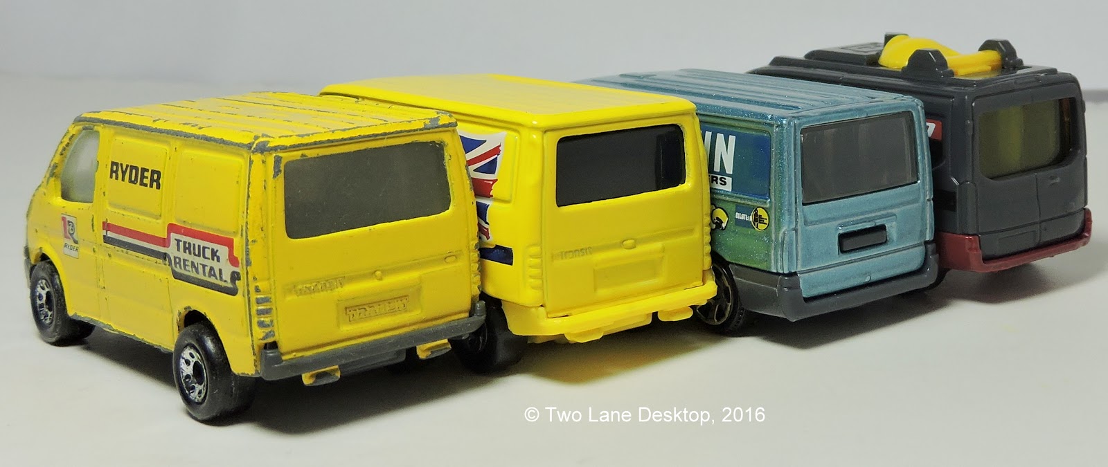 Matchbox 2015 Ford Transit TV New Van, 1990, 1995, and 2006 Ford ...