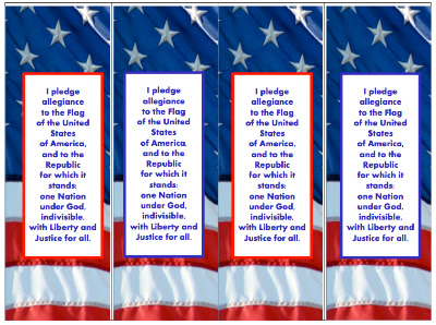 3-6 Free Resources: Pledge of Allegiance Bookmark Freebie