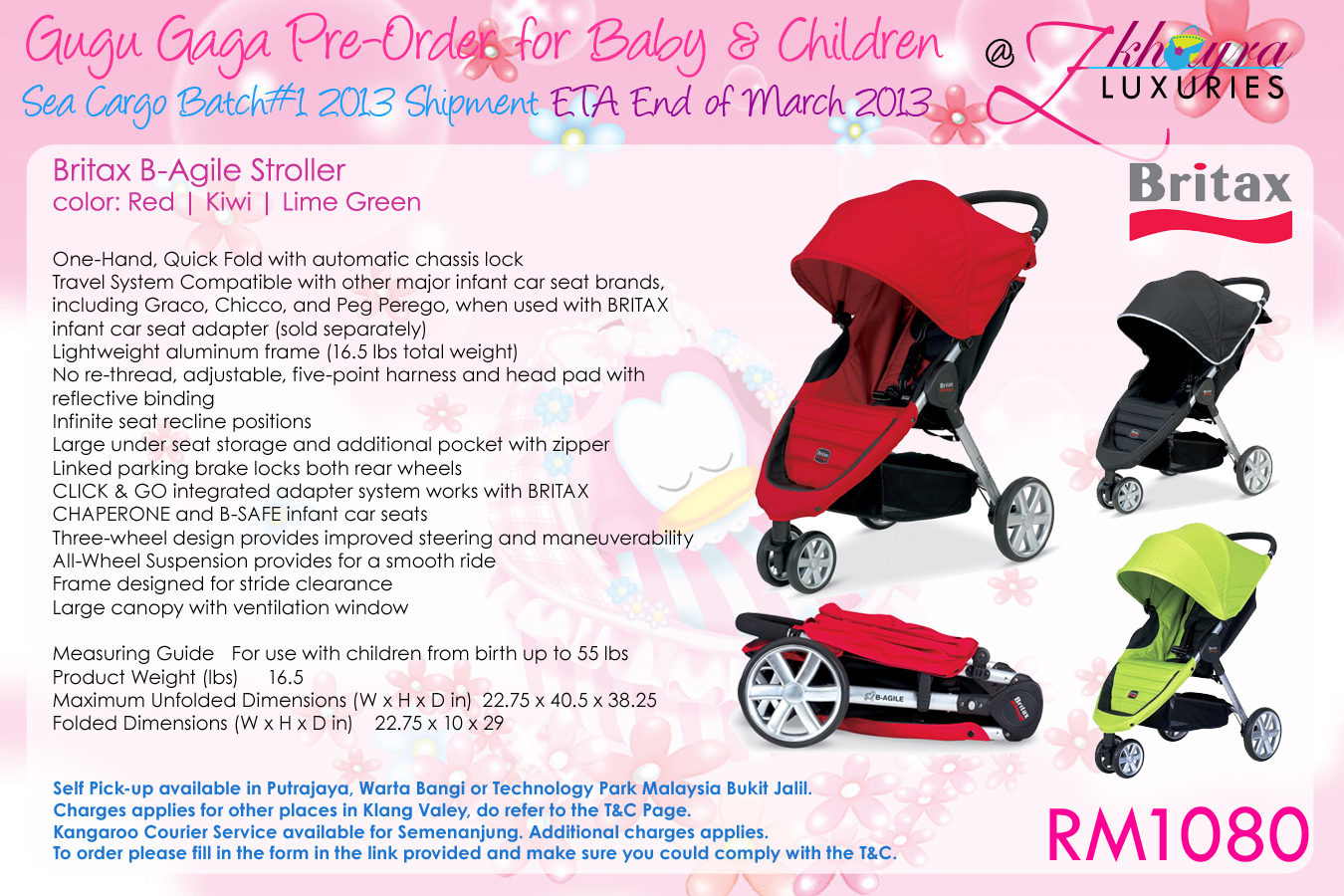 Z~Khayra Luxuries: Gugu Gaga Baby & Children Pre-Order - Strollers