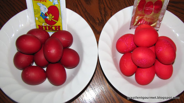 Great Lent Gourmet: Day 54: The Red Eggs, Τα Κόκκινα Αυγά