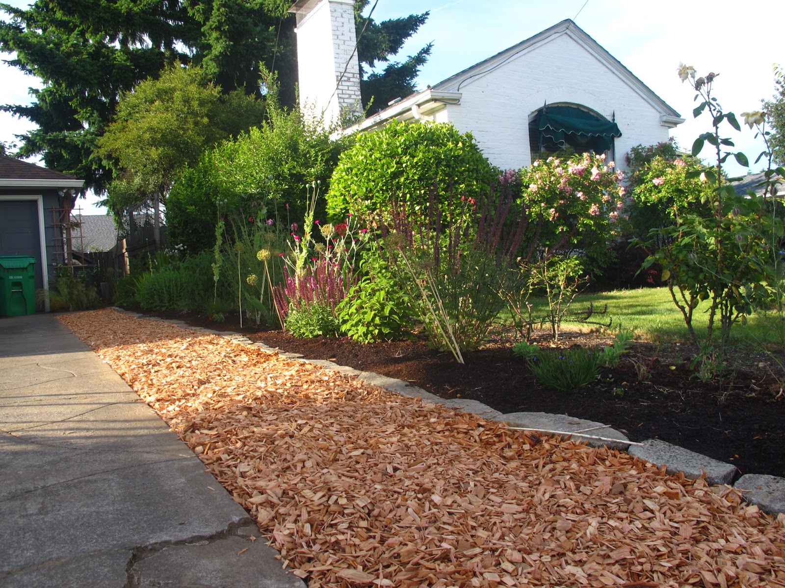 Just a girl with a hammer: I made you a cedar chip wasteland