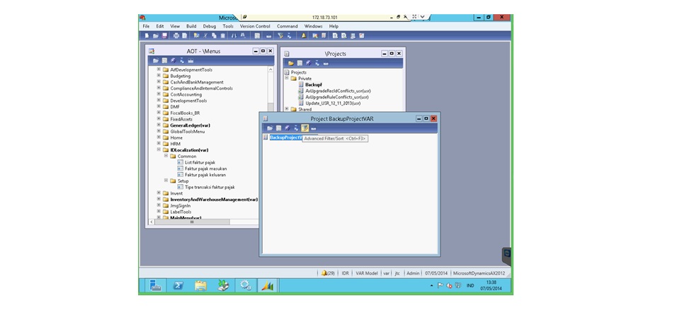 Only 1 Layer In Dynamics Ax Transfer Knowledge